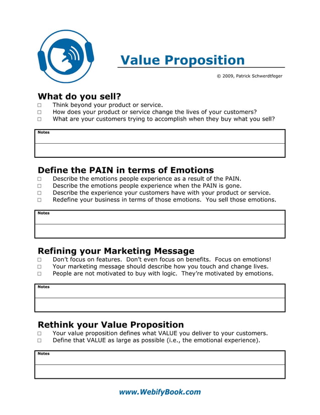 C05 unique value proposition for business (worksheet) | PDF