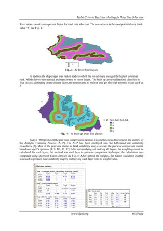Multi-Criteria Decision Making in Hotel Site Selection | PDF