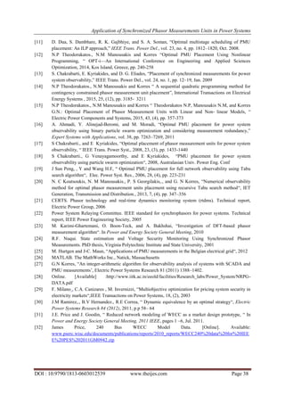 Application of Synchronized Phasor Measurements Units in Power Systems | PDF