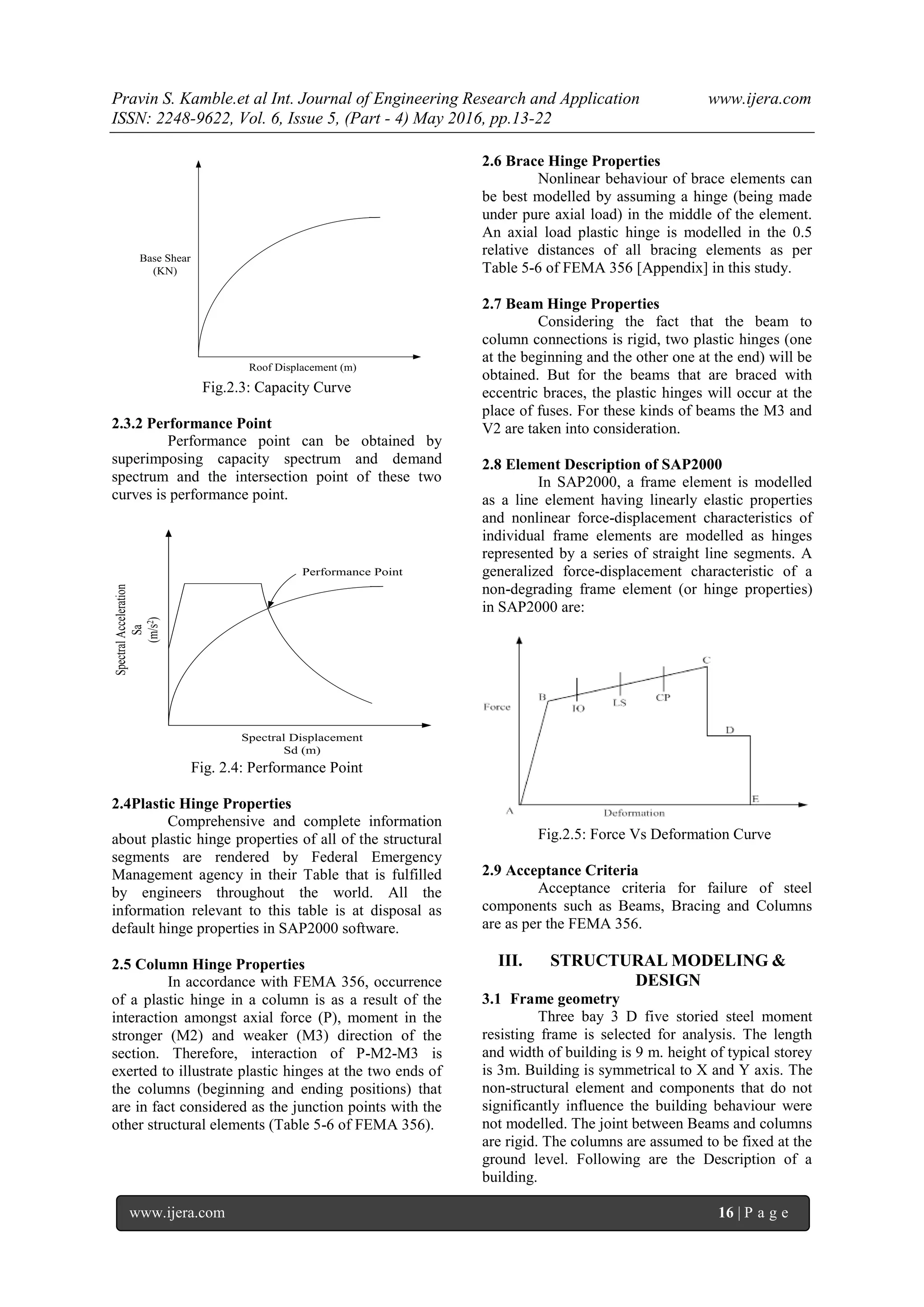 Lateral Load Analysis of a Building with & Without Knee Bracing | PDF