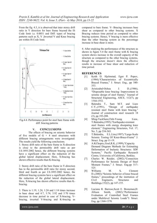 Lateral Load Analysis of a Building with & Without Knee Bracing | PDF