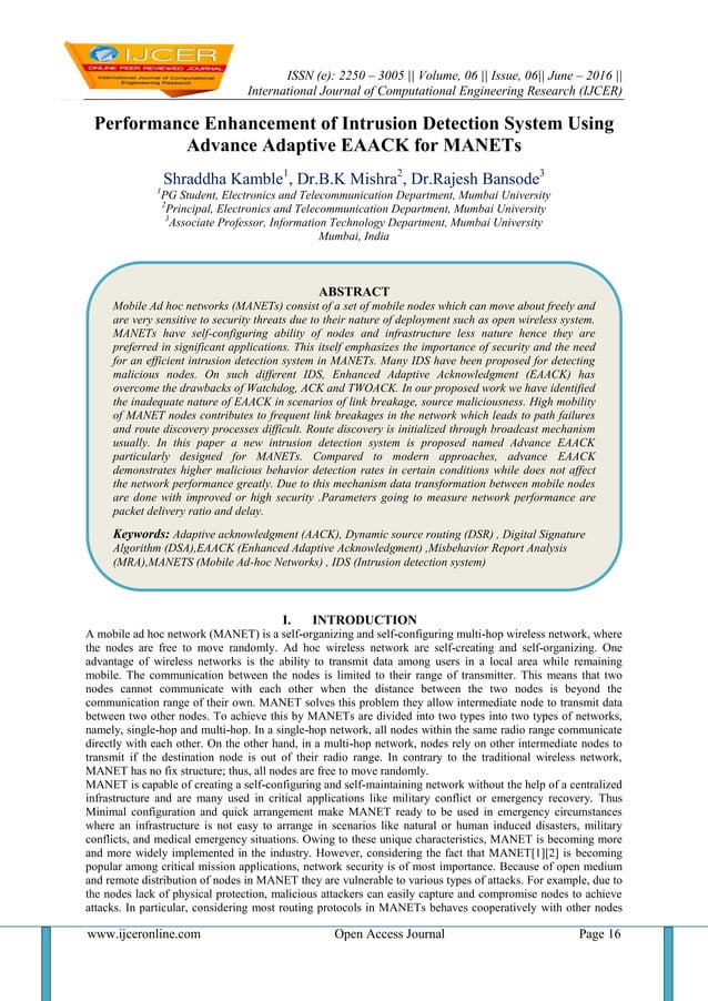 Performance Enhancement Of Intrusion Detection System Using Advance