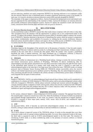 Performance Enhancement of Intrusion Detection System Using Advance Adaptive EAACK for MANETs | PDF