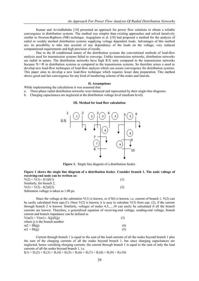 An Approach for Power Flow Analysis of Radial Distribution Networks | PDF