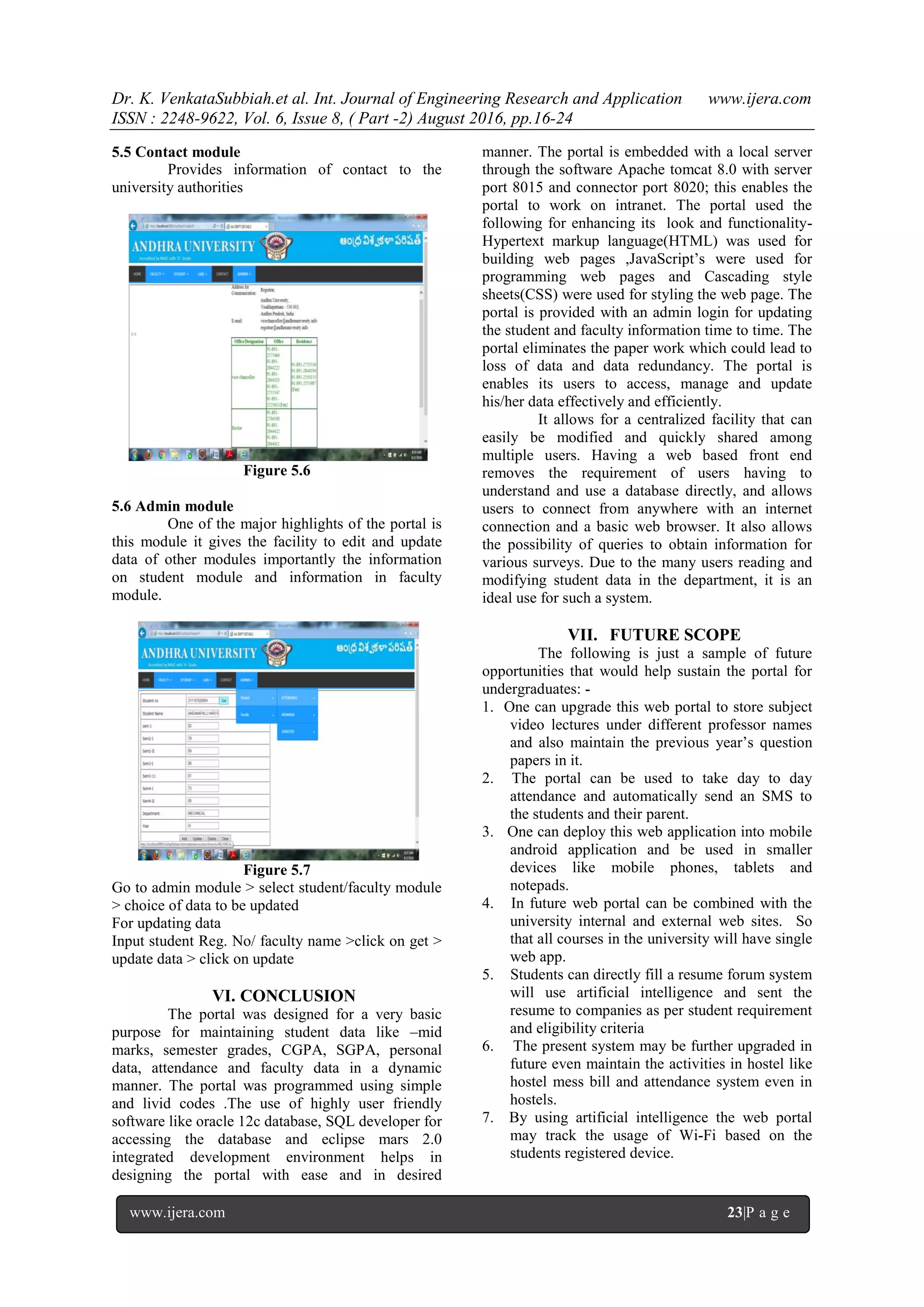 Development of a Student Database Management System for a University | PDF | Databases ...