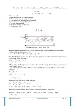 Interrelation of Friction-Wear and Mechanism of Energy Dissipation for ...
