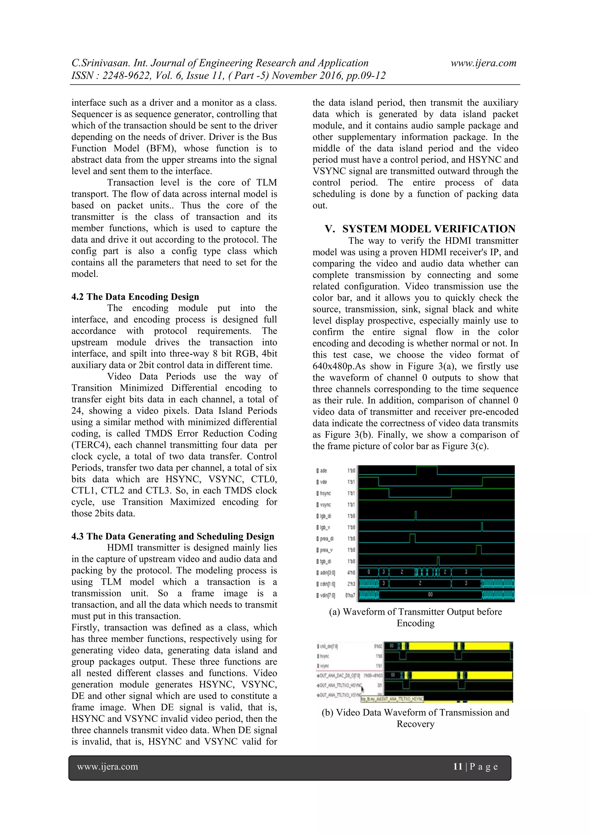 Design and Implementation of HDMI Transmitter | PDF | Digital Audio | Computer Software and ...