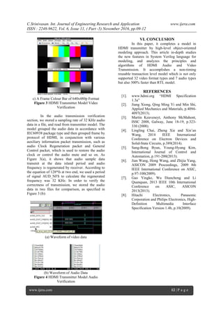 Design and Implementation of HDMI Transmitter | PDF