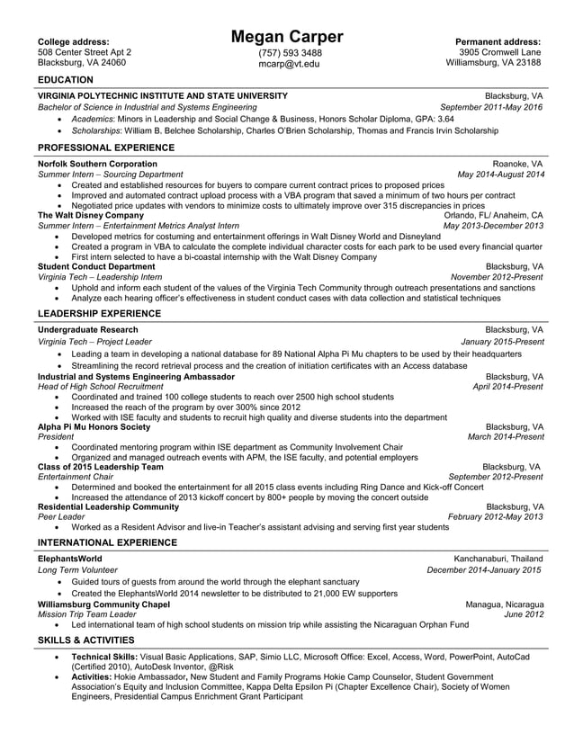 MEGAN CARPER RESUME_2015 | PDF