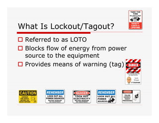 LOCKOUT-TAGOUT-SAFETY PRESENTATION-CONTROL OF HAZARDOUS ENERGY | PDF