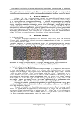 Photochemical crosslinking of collagen and Poly (vinyl pyrrolidone ...
