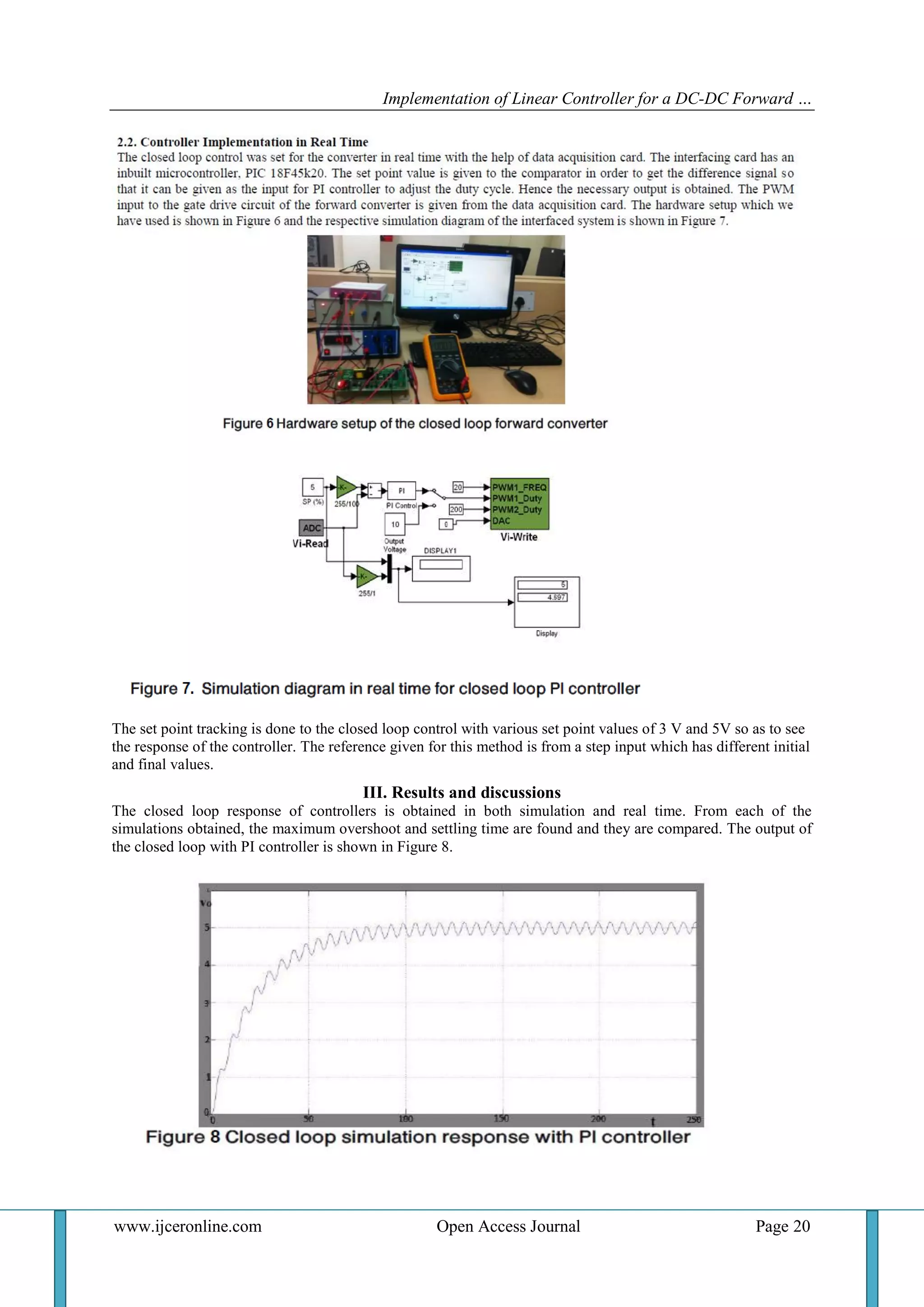 Implementation of Linear Controller for a DC-DC Forward Converter | PDF