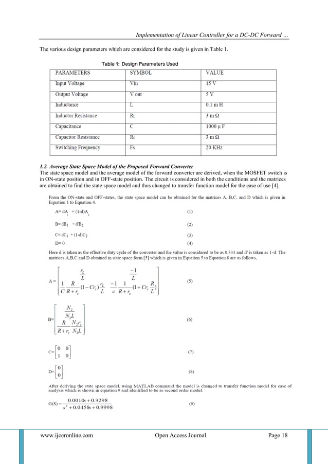 Implementation of Linear Controller for a DC-DC Forward Converter | PDF | Radio Control ...