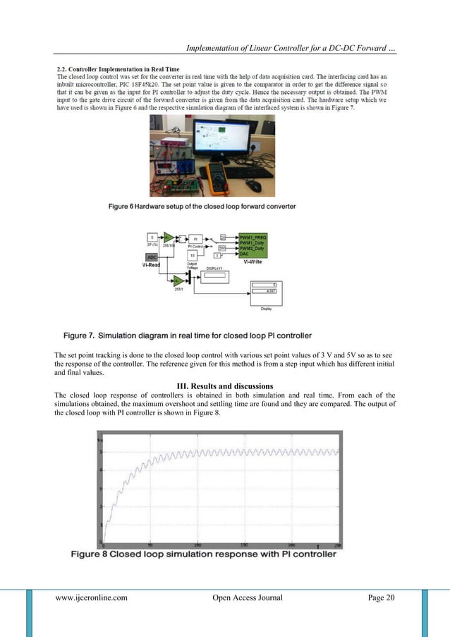 Implementation of Linear Controller for a DC-DC Forward Converter | PDF