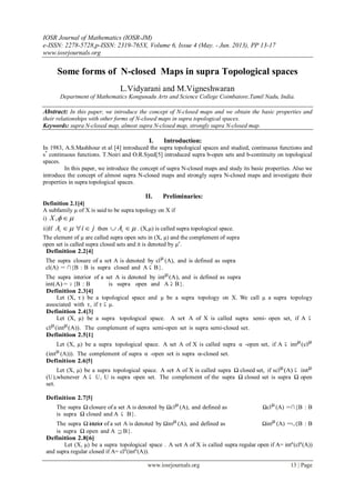Some forms of N-closed Maps in supra Topological spaces | PDF