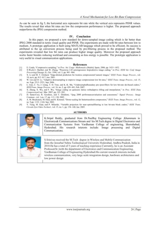 A Novel Mechanism for Low Bit-Rate Compression | PDF
