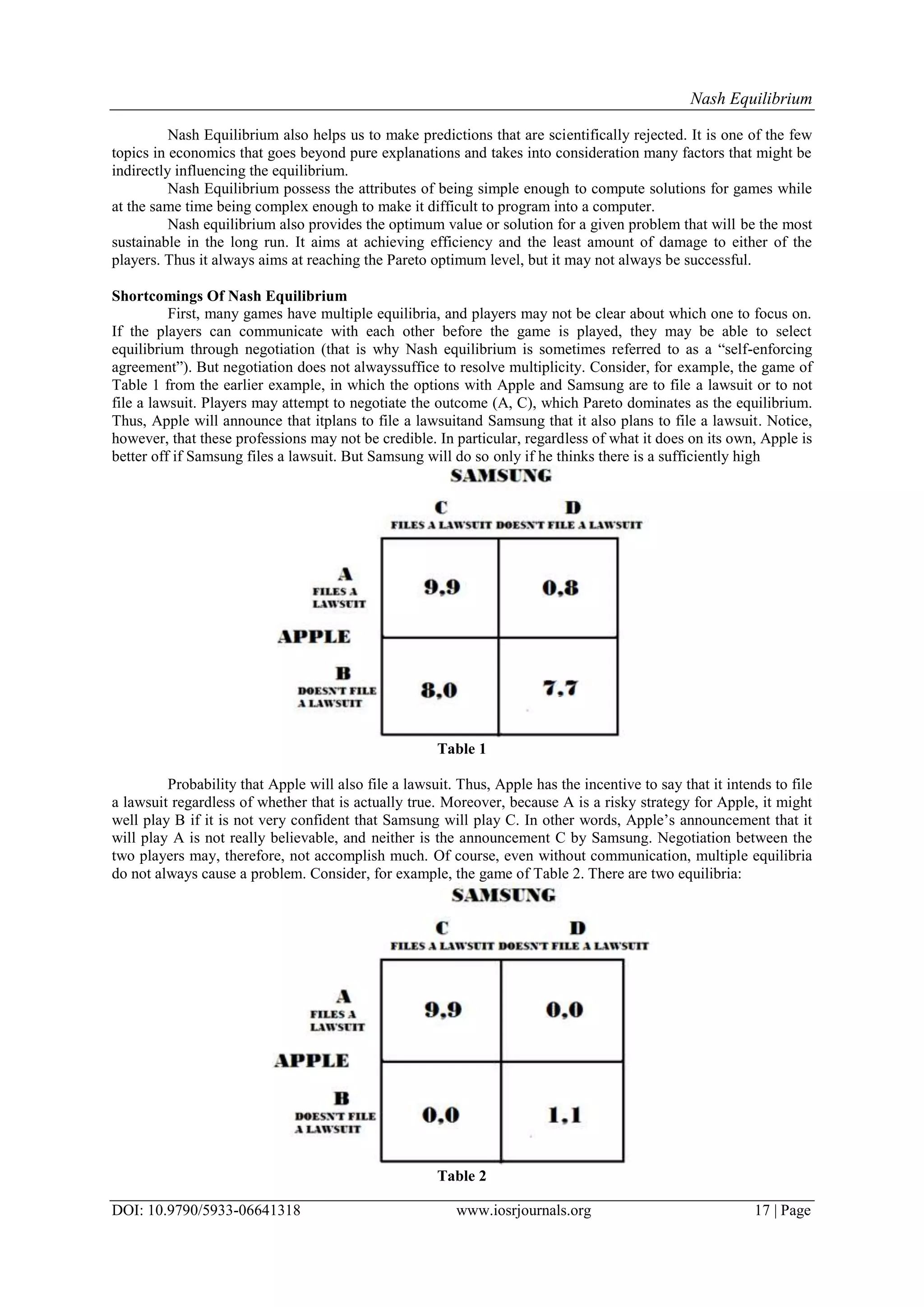 Nash Equilibrium | PDF