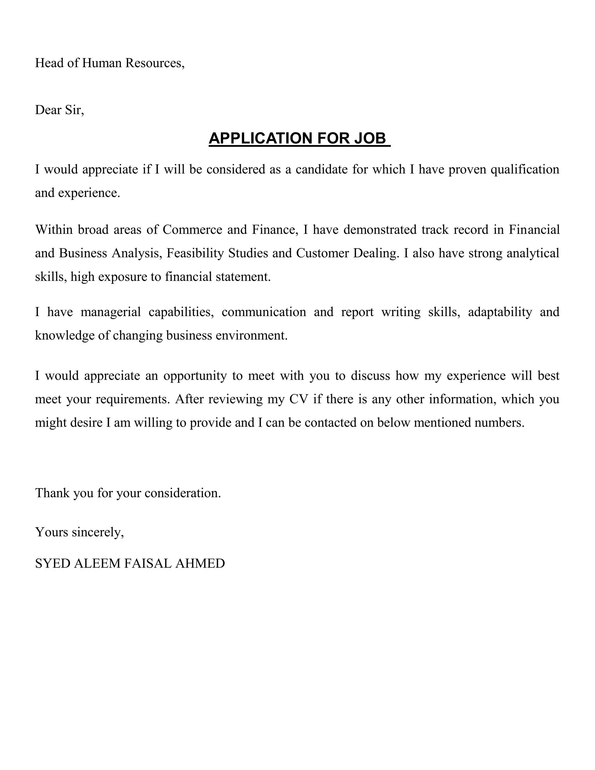 Curriculum Vitae of S.Aleem Faisal | PDF
