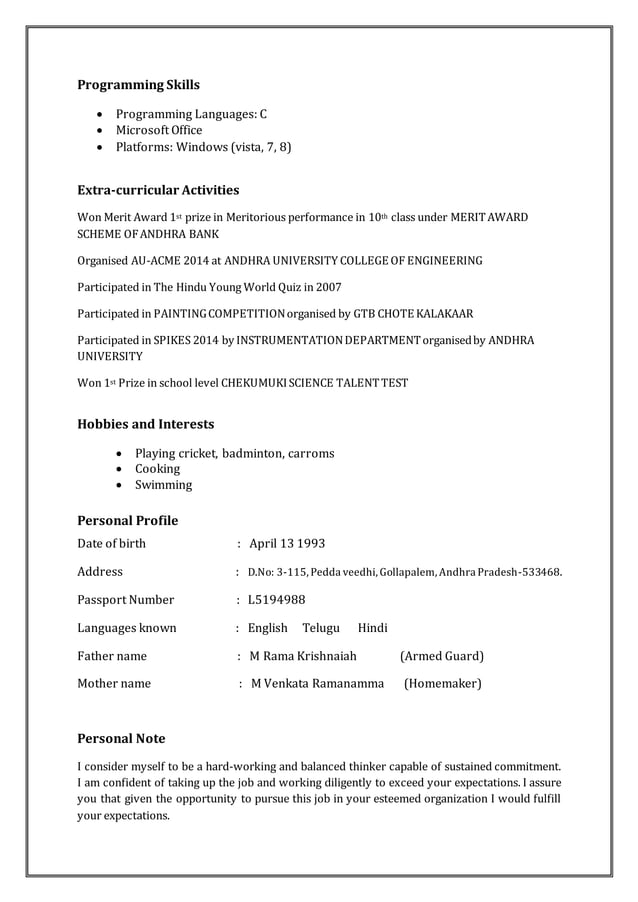 BHARATH RESUME | PDF