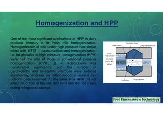 The application of high pressure processing in dairy industry ...