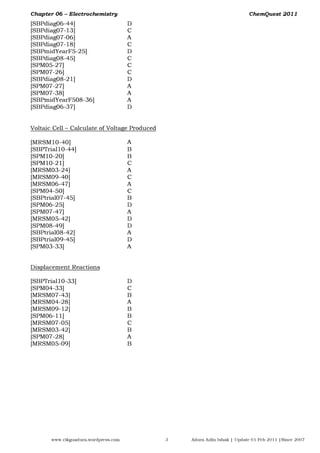 Jawapan C06 ChemQuest P1 | PDF