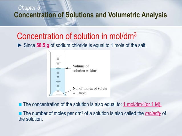 Concentration of Solutions and Volumetric Analysis | PPT