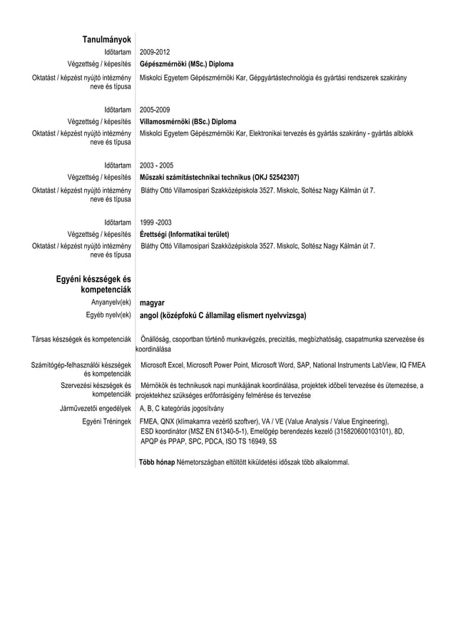 NevelősP_CV-hun | PDF