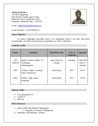 RESUME ABOUT ME | DOCX