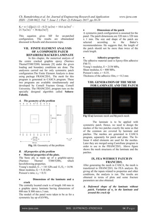 Finite Element Analysis of the Composite Patch Repairs of the Plates | PDF