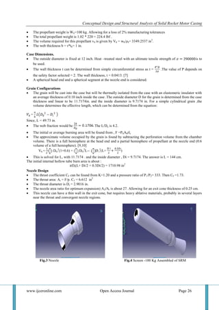 Conceptual Design and Structural Analysis of Solid Rocket Motor Casing | PDF | Physics | Science