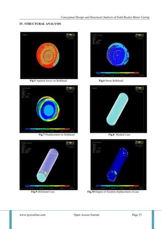 Conceptual Design and Structural Analysis of Solid Rocket Motor Casing ...