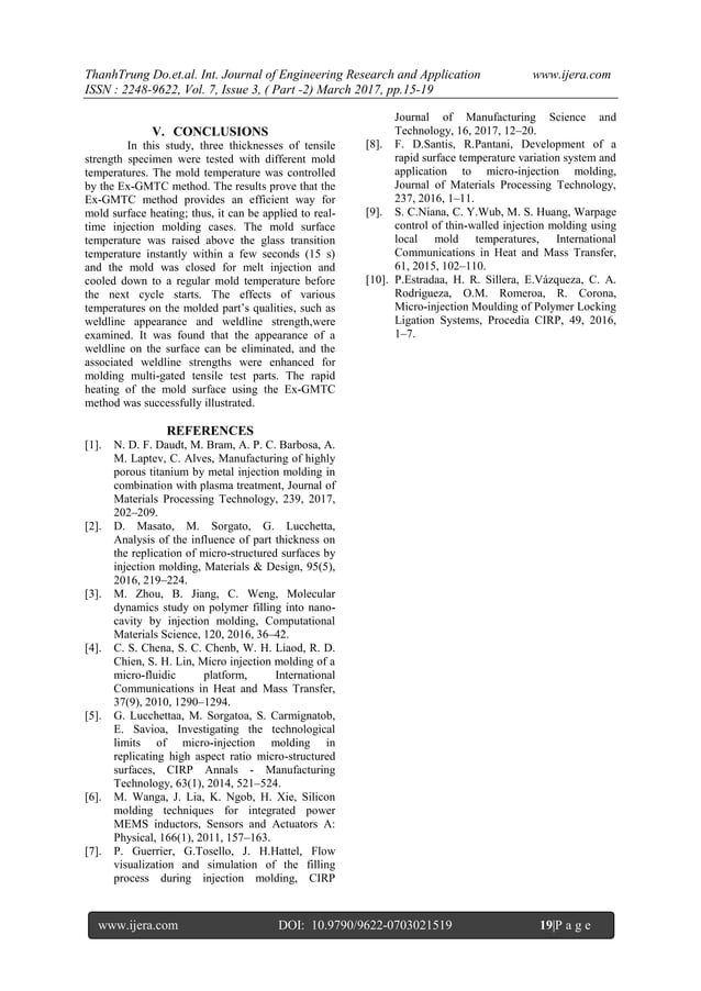 Study On The External Gas-Assisted Mold Temperature Control For Thin ...