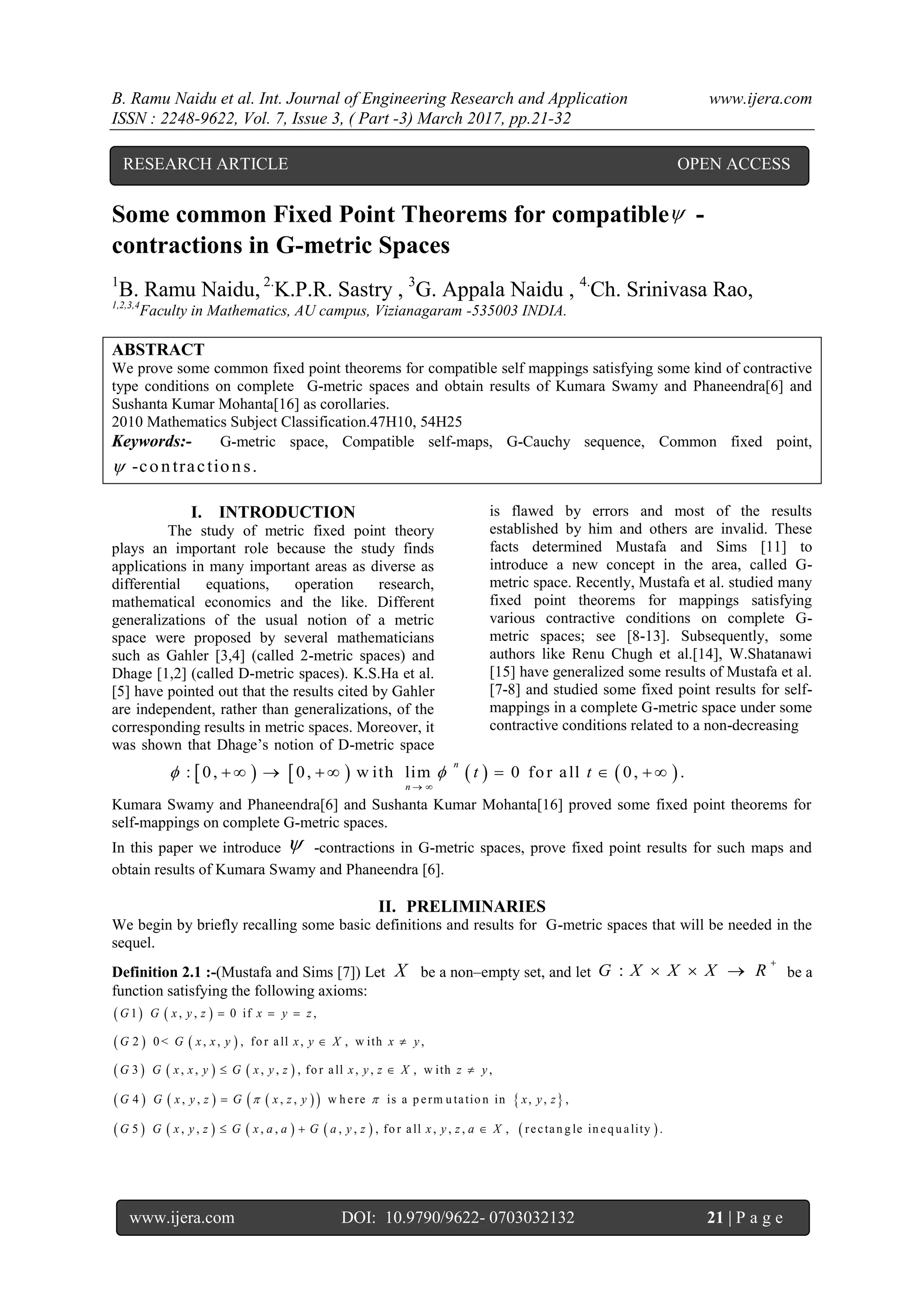 Some Common Fixed Point Theorems For Compatible Contractions In G