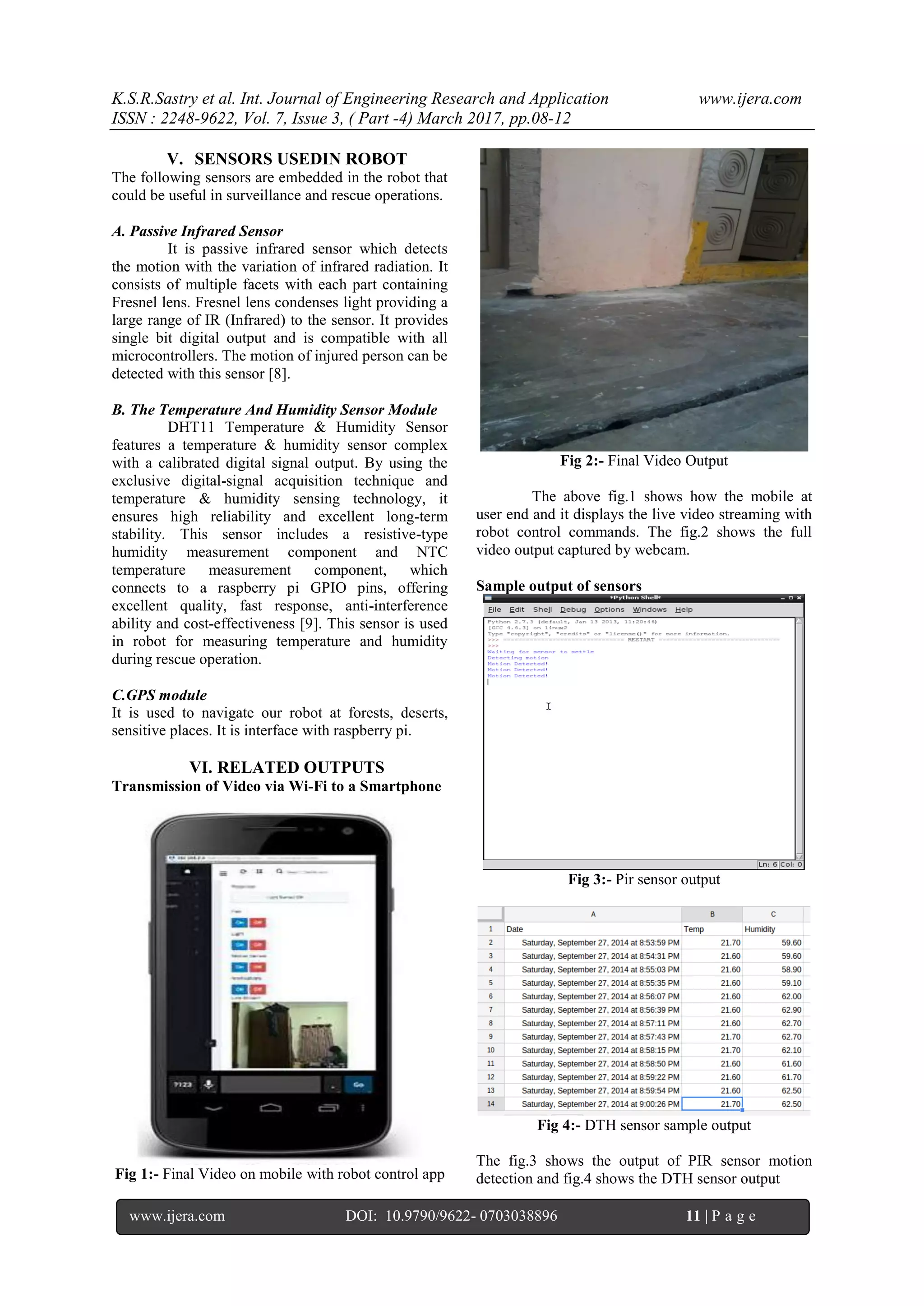 Multi-Purpose Robot using Raspberry Pi & Controlled by Smartphone | PDF