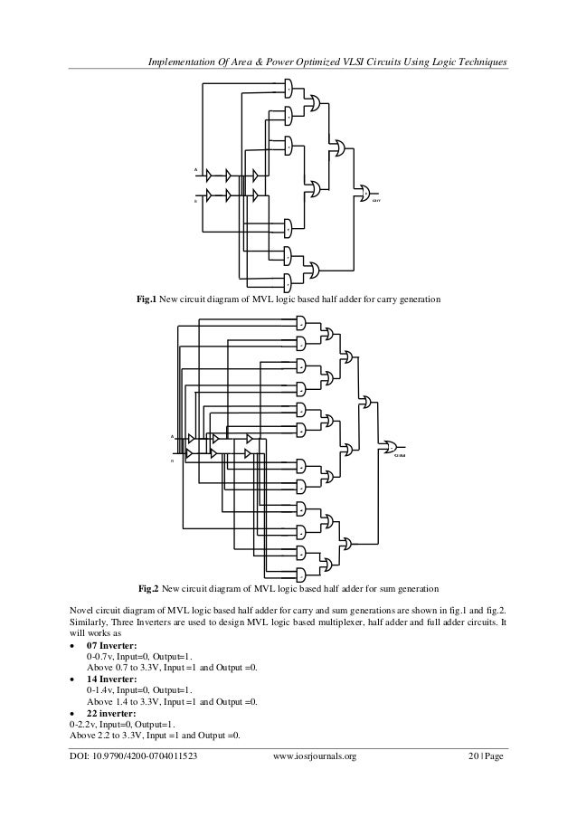 Implementation Of Area And Power Optimized Vlsi Circuits Using Logic Te
