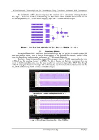 A Novel Approach of Area-Efficient FIR Filter Design Using Distributed Arithmetic with ...
