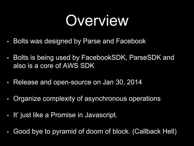 Bolts Framework | PPTX