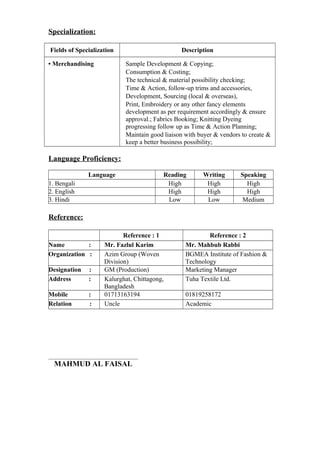 Faisal cv-update | DOC