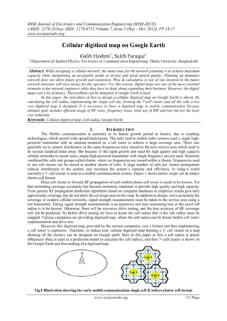Cellular digitized map on Google Earth | PDF