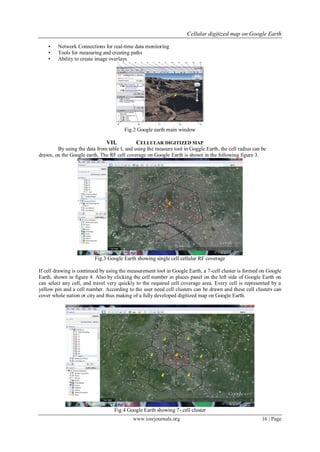 Cellular digitized map on Google Earth | PDF