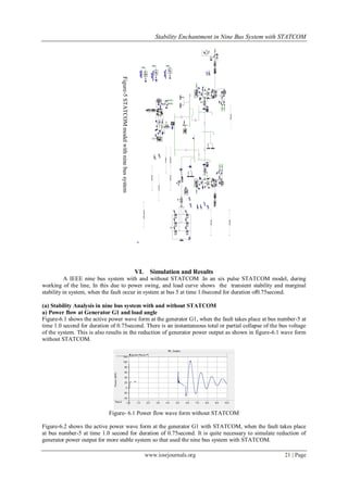Stability Enhancement in Nine Bus System with STATCOM | PDF