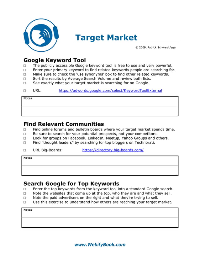 C07 business target market worksheet | PDF