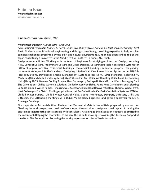 updated habeeb cv | PDF