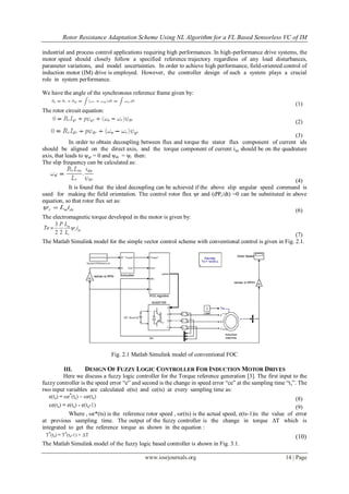 Rotor Resistance Adaptation Scheme Using Neural Learning Algorithm for a Fuzzy Logic Based ...