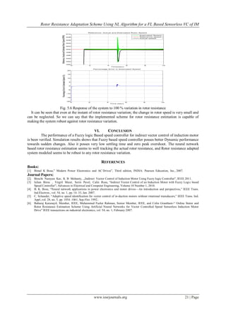 Rotor Resistance Adaptation Scheme Using Neural Learning Algorithm for a Fuzzy Logic Based ...