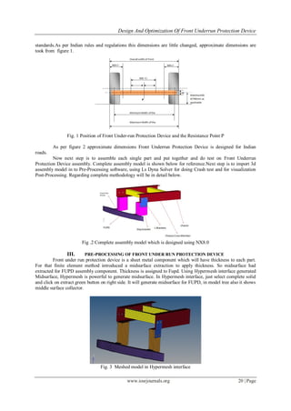 Design and Optimization of Front Underrun Protection Device | PDF