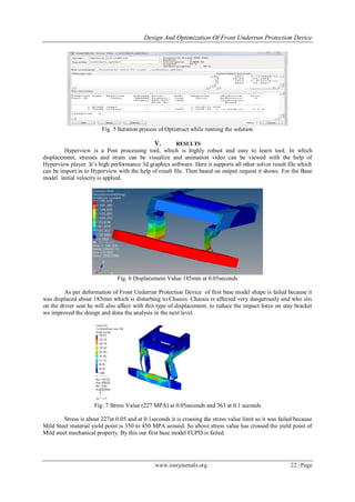 Design and Optimization of Front Underrun Protection Device | PDF