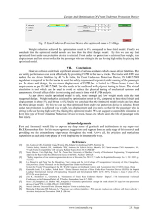 Design and Optimization of Front Underrun Protection Device | PDF