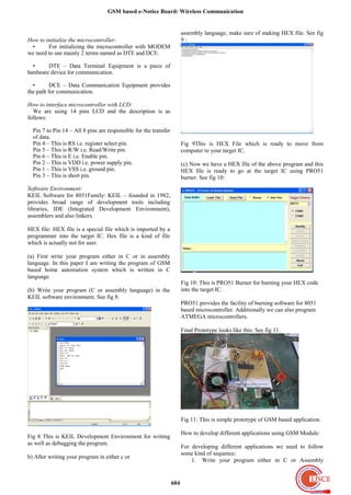 GSM based e-Notice Board | PDF | Telecommunications Industry | Industries