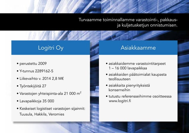 Logitri_yritysesite 2015 | PPT